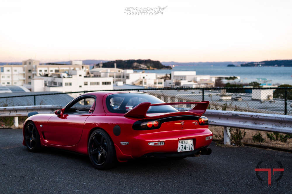 1993 Mazda RX-7 Base with 18x8.5 SSR GTV01 and Bridgestone 235x40 on ...