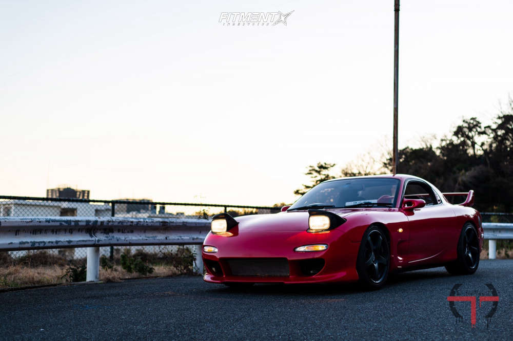 1993 Mazda RX-7 Base with 18x8.5 SSR GTV01 and Bridgestone 235x40 on ...