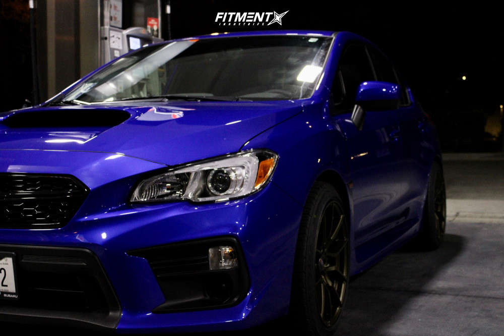 2020 Subaru WRX Base with 18x9.5 Option Lab R716 and Goodyear 245x40 on ...