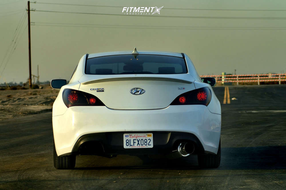 2011 Hyundai Genesis Coupe 2.0T with 18x9.5 ESR Sr07 and Federal 235x40 on Lowering Springs ...