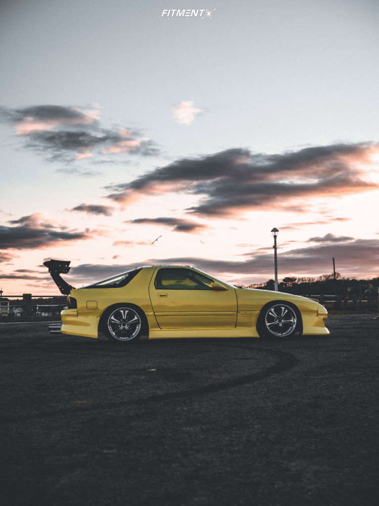 1986 Mazda RX-7 GXL with 18x9.5 Weds Cerberus Ii and Federal 215x40 on ...