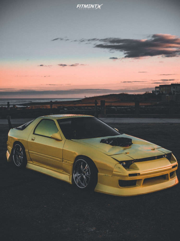 1986 Mazda RX-7 GXL with 18x9.5 Weds Cerberus Ii and Federal 215x40 on ...