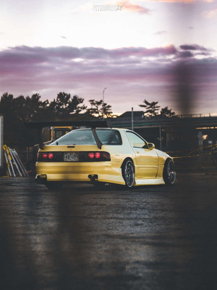 1986 Mazda RX-7 GXL with 18x9.5 Weds Cerberus Ii and Federal 215x40 on ...