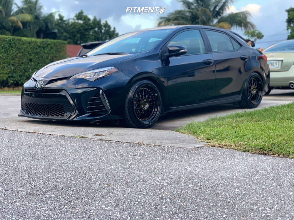 2018 Toyota Corolla SE with 18x9.5 Aodhan Ds07 and Hankook 225x45 on ...
