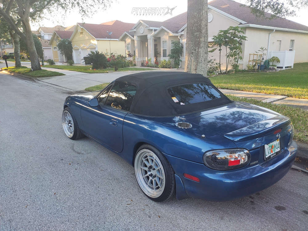 2002 Mazda MX-5 Miata Base with 17x9 Aodhan Ah04 and Ironman 205x45 on ...