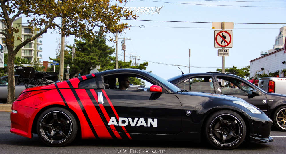 2008 Nissan 350Z Grand Touring with 18x10.5 Advan Racing TC4 and ...