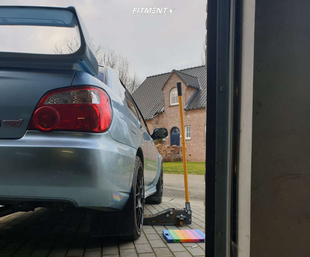 2004 Subaru WRX STI Base with 18x8.5 Enkei Raijin and Federal 235x40 on ...