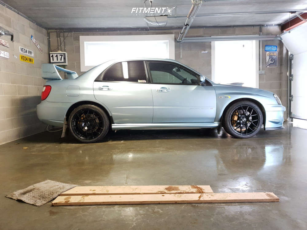 2004 Subaru WRX STI Base with 18x8.5 Enkei Raijin and Federal 235x40 on ...
