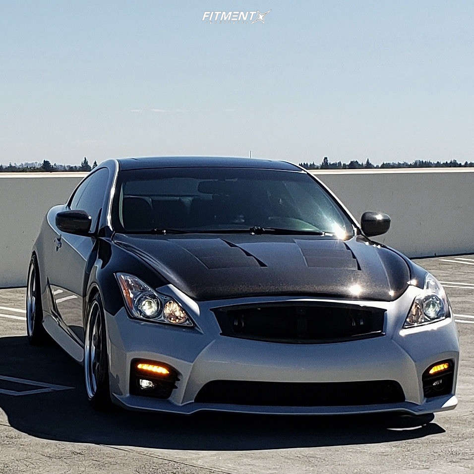 2008 INFINITI G37 Sport with 19x9.5 Work Emotion T7r 2p and Michelin ...