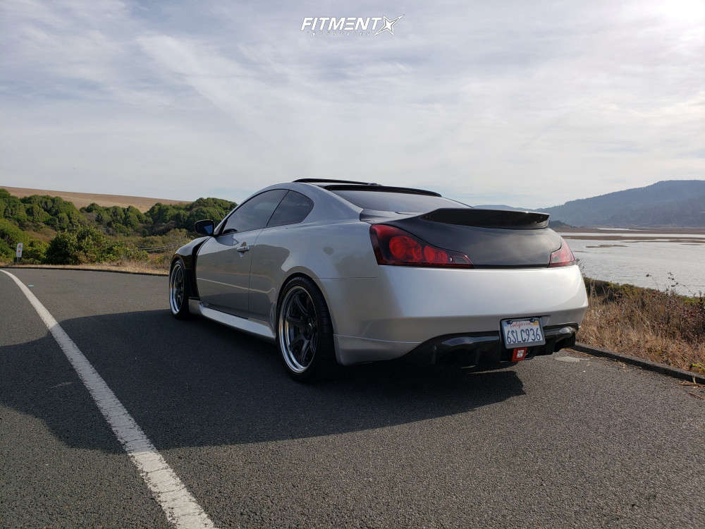 2008 INFINITI G37 Sport with 19x9.5 Work Emotion T7r 2p and Michelin ...