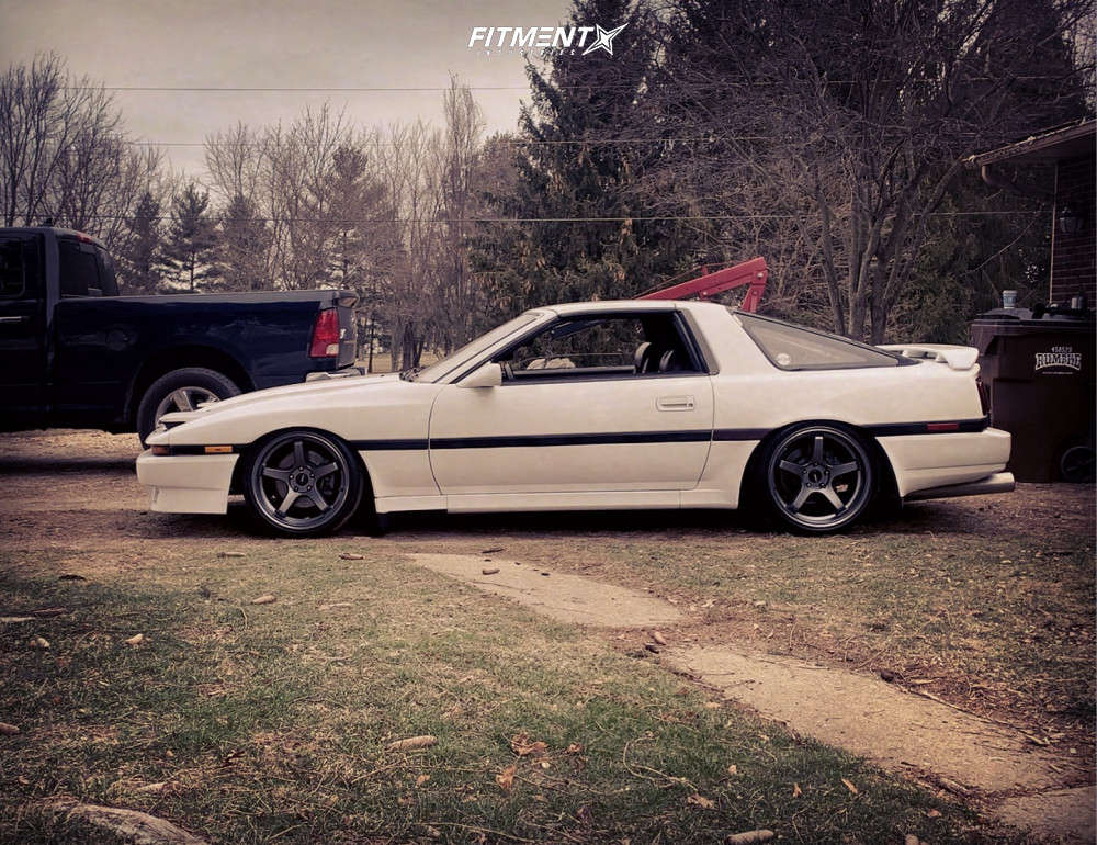 1987 Toyota Supra Turbo with 18x9.5 AVID1 AV28 and Nitto 225x40 on ...