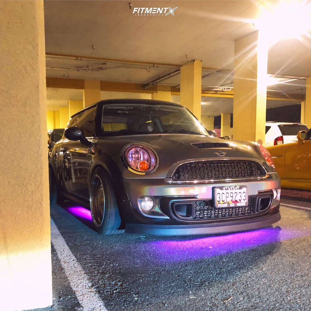 2012 Mini Cooper S with 16x8 ESM Esm-009r and Nankang 195x50 on Coilovers | 911516 | Fitment ...