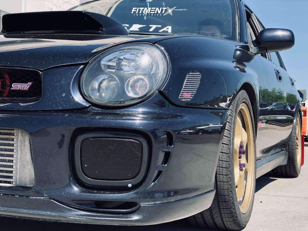 2002 Subaru WRX STI Base with 17x7.5 Advan Racing RG and Pirelli 225x45 ...