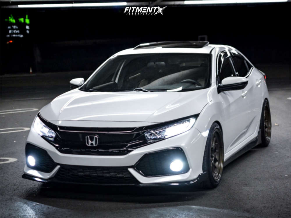 2018 Honda Civic EX with 18x9.5 Ambit Re83 and Federal 245x40 on ...