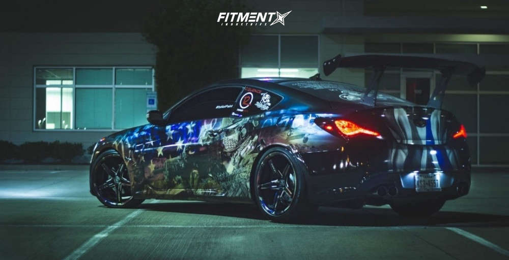 2015 Hyundai Genesis Coupe 3.8 with 20x10 Lexani Fiorano and Lexani ...