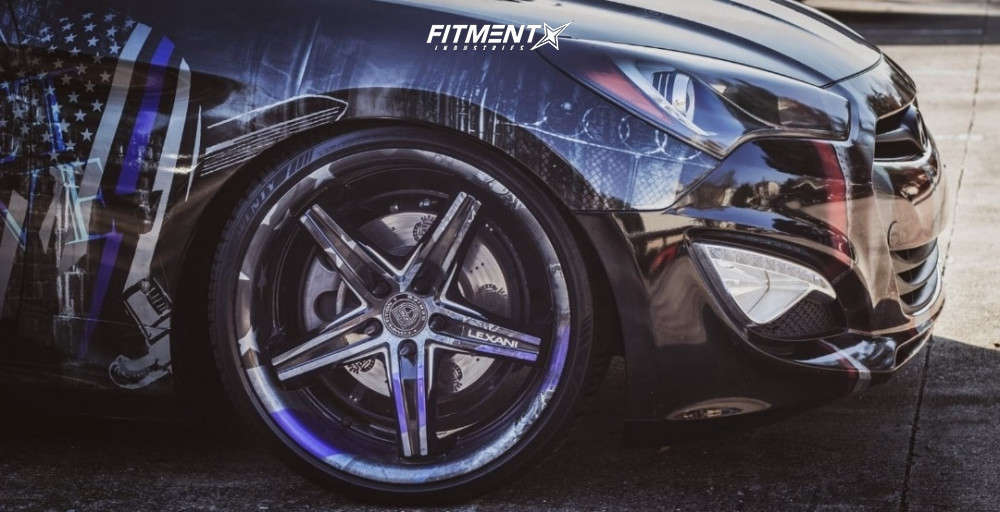 2015 Hyundai Genesis Coupe 3.8 with 20x10 Lexani Fiorano and Lexani ...