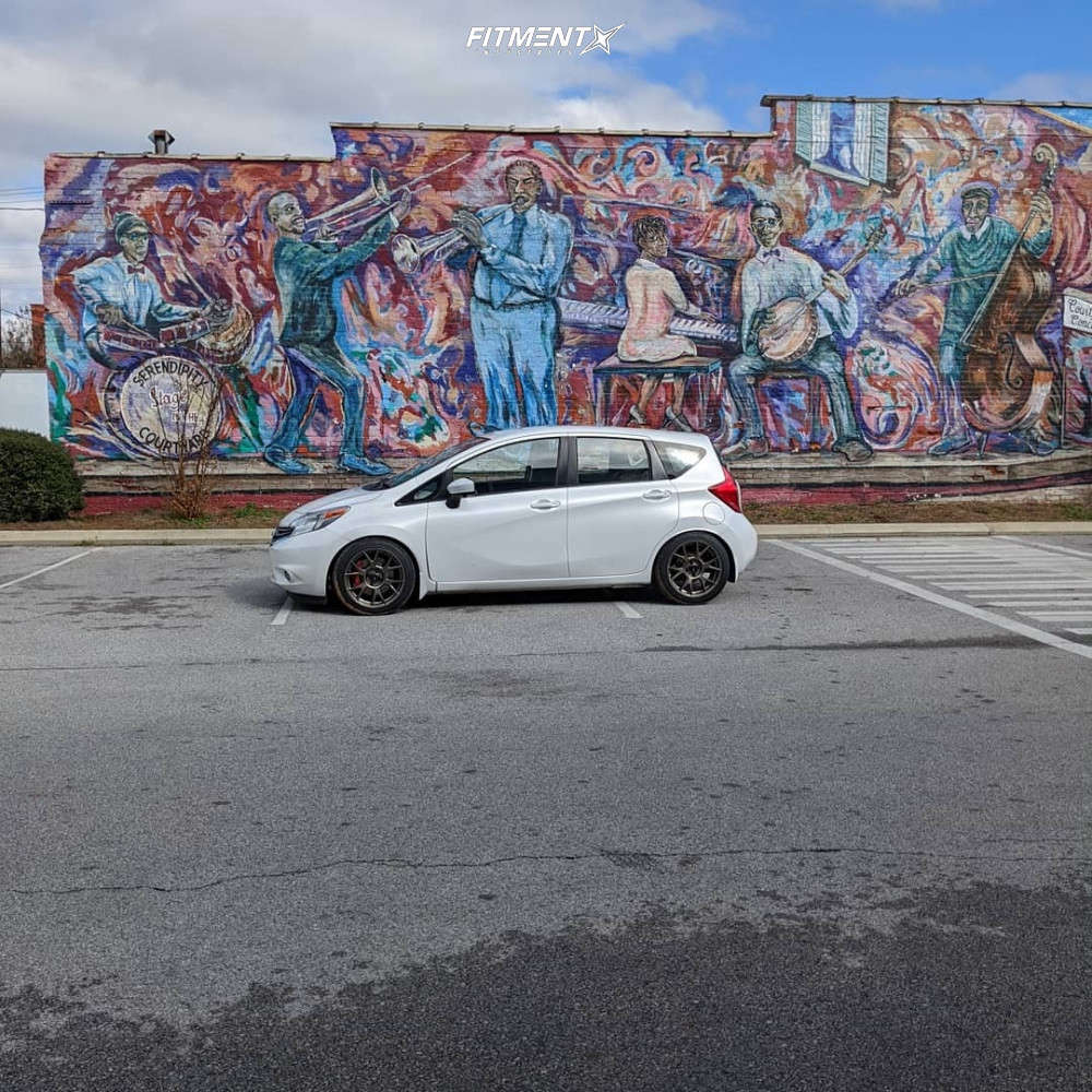 2016 Nissan Versa Note SL with 17x8 Konig Ampliform and Nitto 215x45 on ...