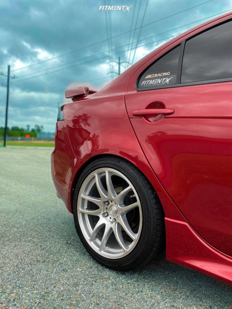 2015 Mitsubishi Lancer ES with 18x8.5 ESR Sr08 and Yokohama 225x45 on ...