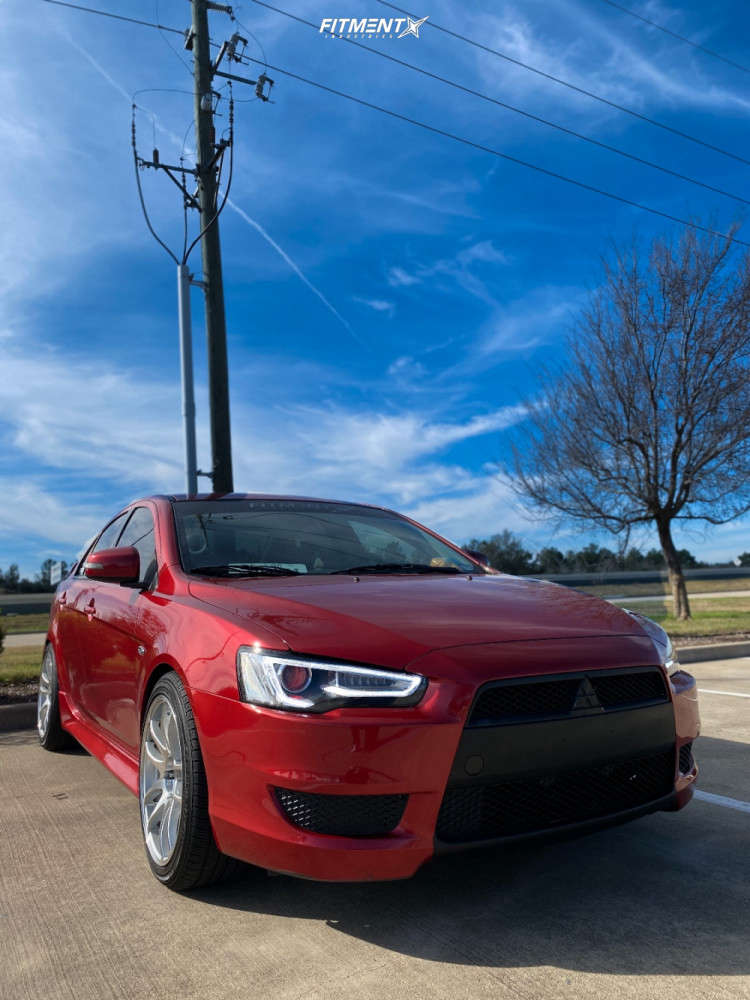 2015 Mitsubishi Lancer ES with 18x8.5 ESR Sr08 and Yokohama 225x45 on ...