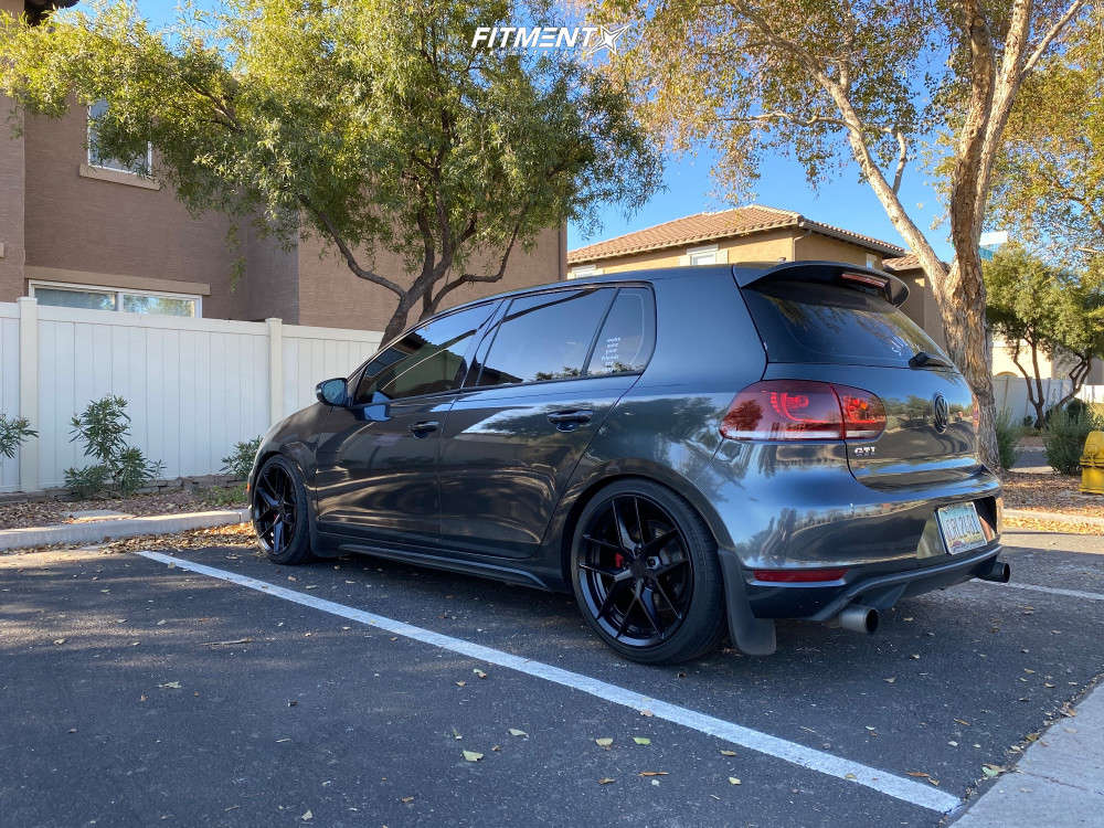 2012 Volkswagen GTI Base with 18x8.5 Rotiform Flg and Hankook 225x40 on ...