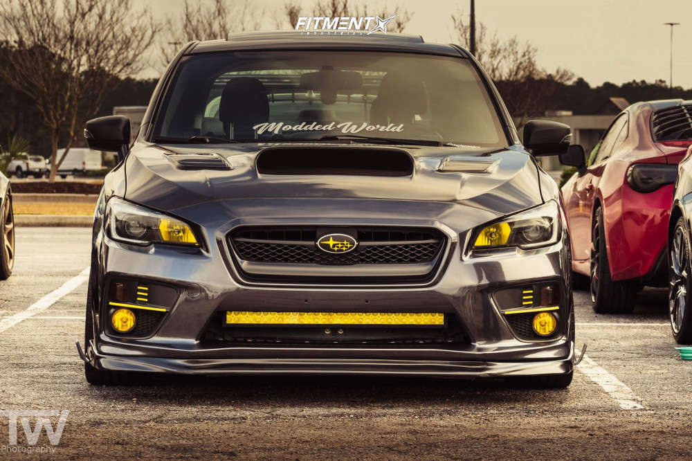 2016 Subaru WRX Premium with 18x8.5 ESR Sr01 and Dunlop 245x40 on ...