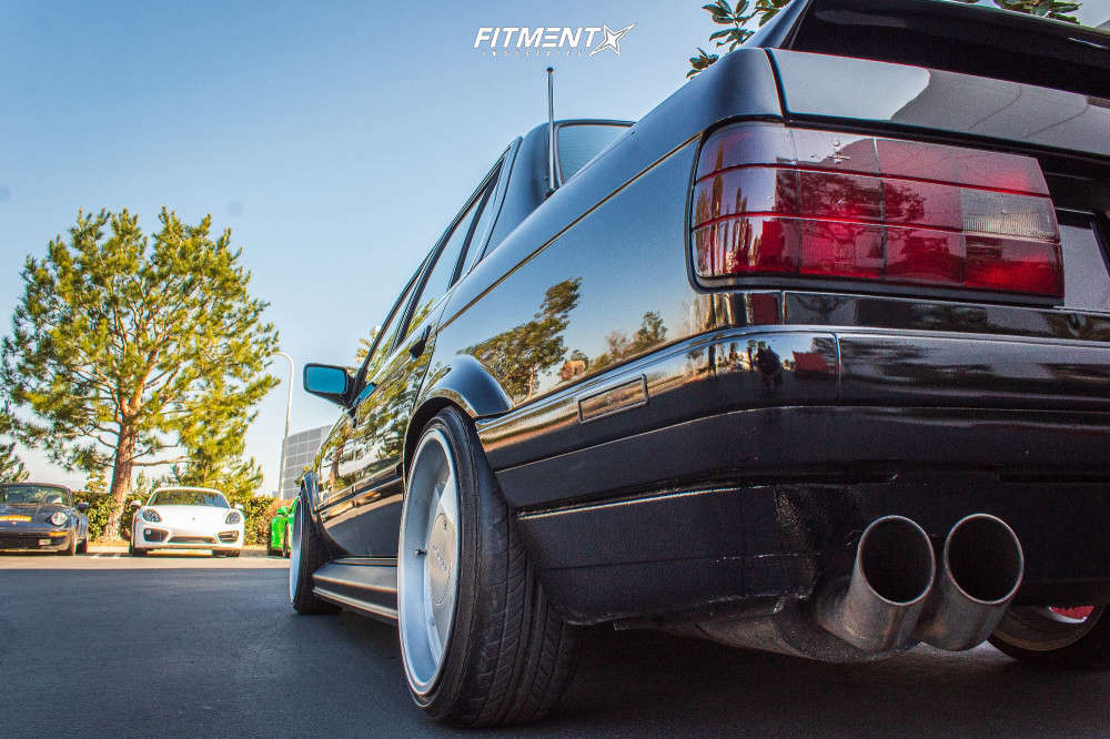 1991 BMW 325i Base with 17x8 Borbet Type A and Kumho 205x40 on Lowering ...