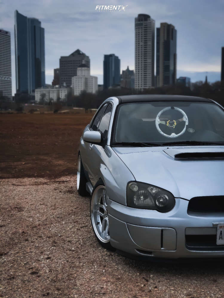 2004 Subaru WRX Base with 18x9.5 ESR CS15 and Federal 235x35 on Air ...