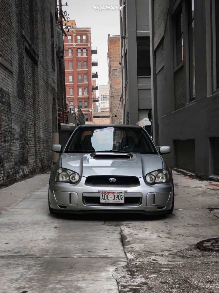 2004 Subaru WRX Base with 18x9.5 ESR CS15 and Federal 235x35 on Air Suspension | 917560 ...