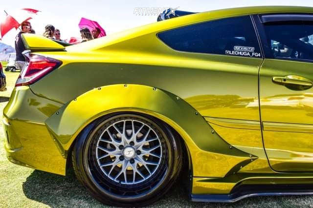 2015 Honda Civic Si with 18x11 Work Rezax Ii and Achilles 255x35 on Air ...