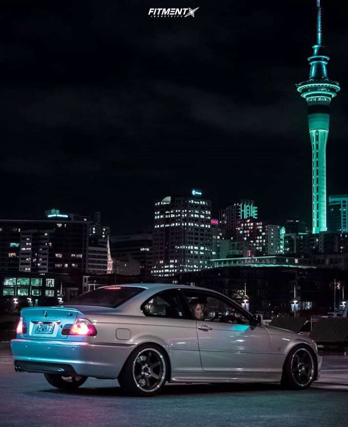 2001 BMW 330Ci Base with 18x8 Rota Grid and Zeta 225x40 on Lowering ...