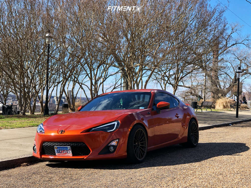 2013 Scion FR-S Base with 18x9.5 Ambit Re02 and Continental 245x35 on ...