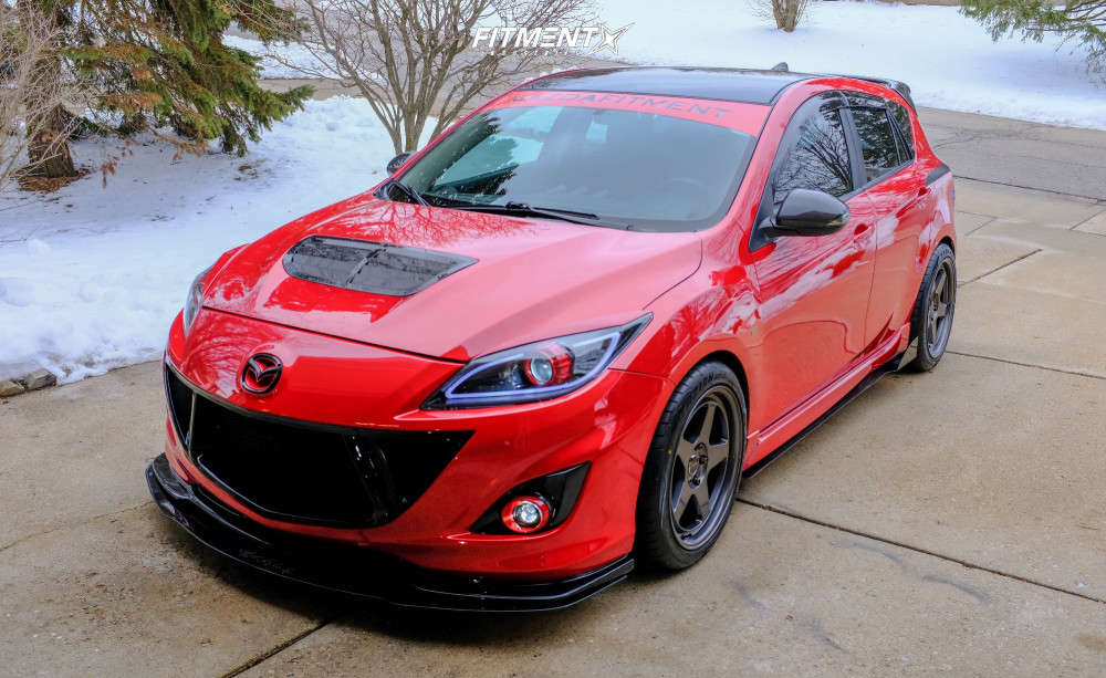 2010 Mazda MazdaSpeed3 Base with 18x9 Kansei Knp and Federal 245x40 on ...