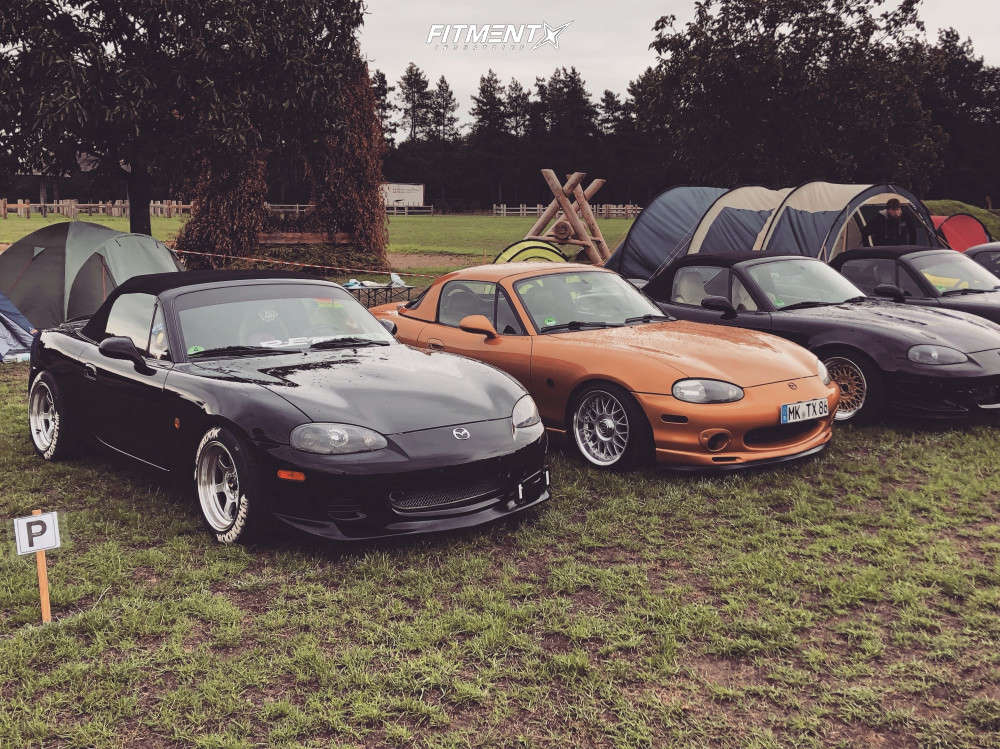 2004 Mazda Miata Base with 15x8.5 Japan Racing Jr12 and Hankook 205x50 ...