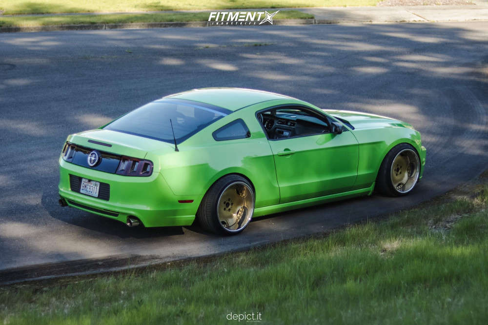 2013 Ford Mustang Base with 19x10.75 Locksmice Dukes and Ironman 245x35 ...