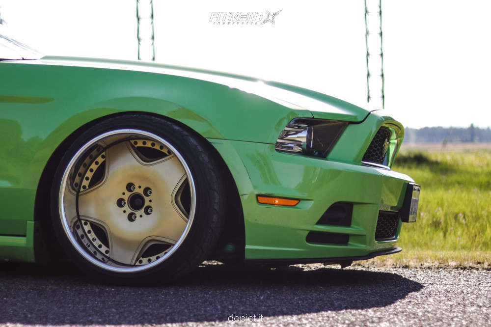 2013 Ford Mustang Base with 19x10.75 Locksmice Dukes and Ironman 245x35 ...