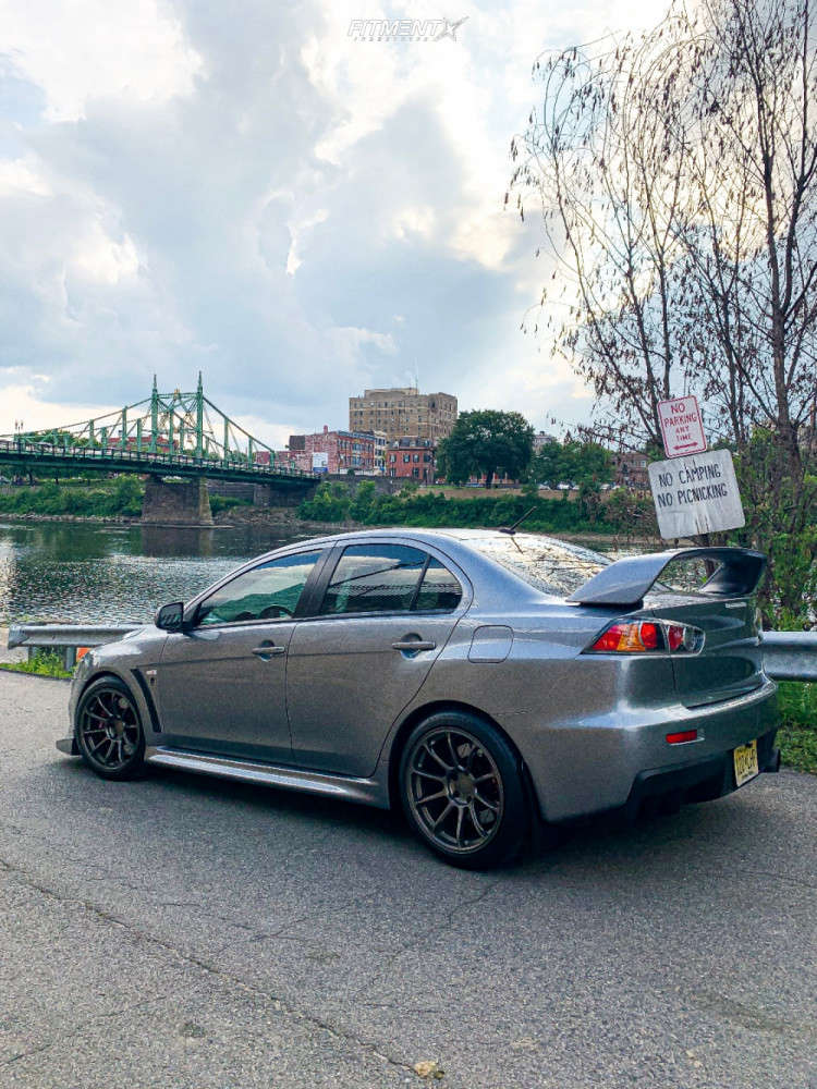 2014 Mitsubishi Lancer Evolution GSR with 18x10.5 Vordoven Forme 11 and ...