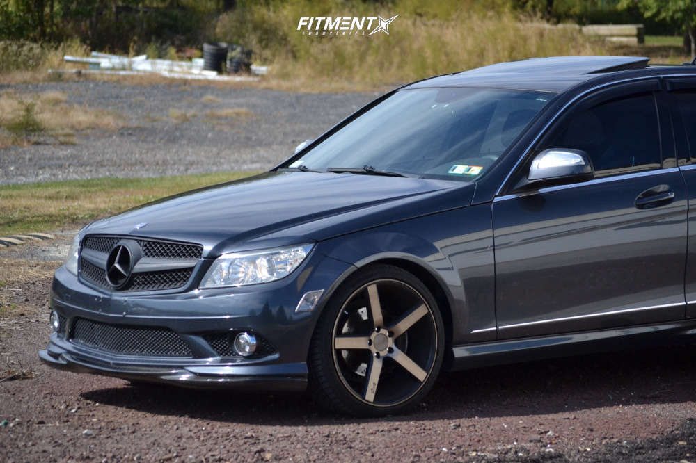 2008 Mercedes-Benz C300 4Matic with 19x8.5 Niche Milan and Continental ...