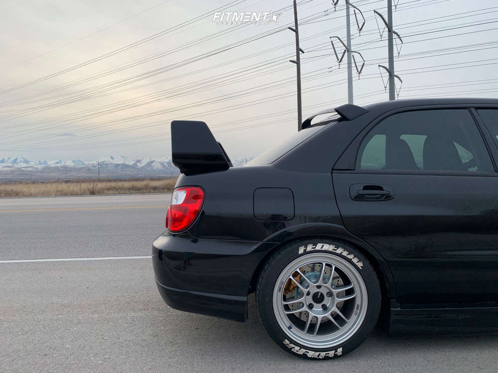 2006 Subaru Impreza WRX STI with 17x8.5 Enkei RPF1 and Federal 245x40 ...