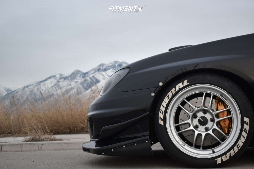 2006 Subaru Impreza WRX STI with 17x8.5 Enkei RPF1 and Federal 245x40 ...