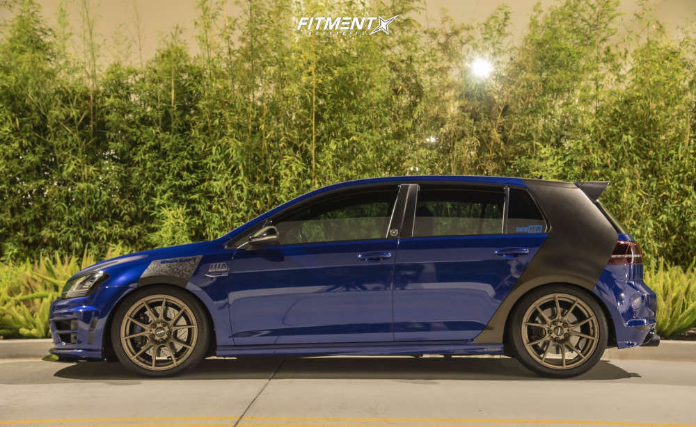 2015 Volkswagen Golf R Base with 18x8.5 WedsSport Sa-10r and Michelin ...