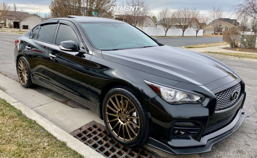 2014 INFINITI Q50 Sport with 19x8.5 Niche M158 and Delinte 245x40 on ...