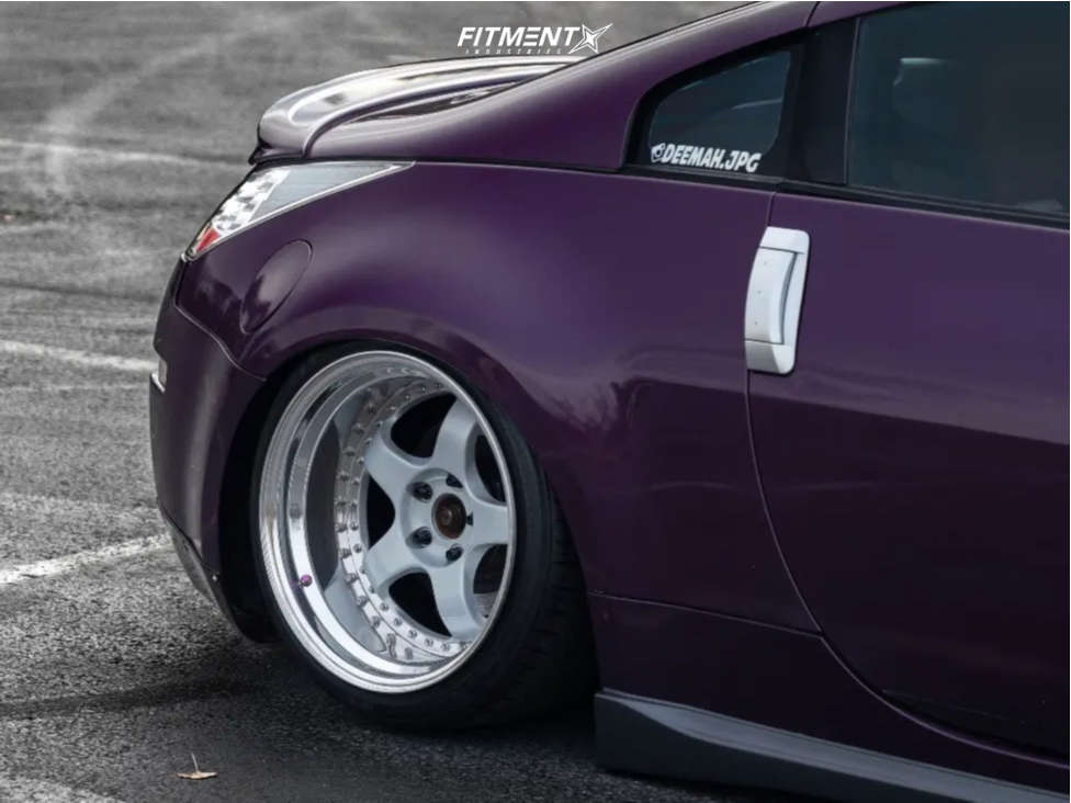 2008 Nissan 350Z Base with 18x10.5 Work Meister S1 3P and Federal ...