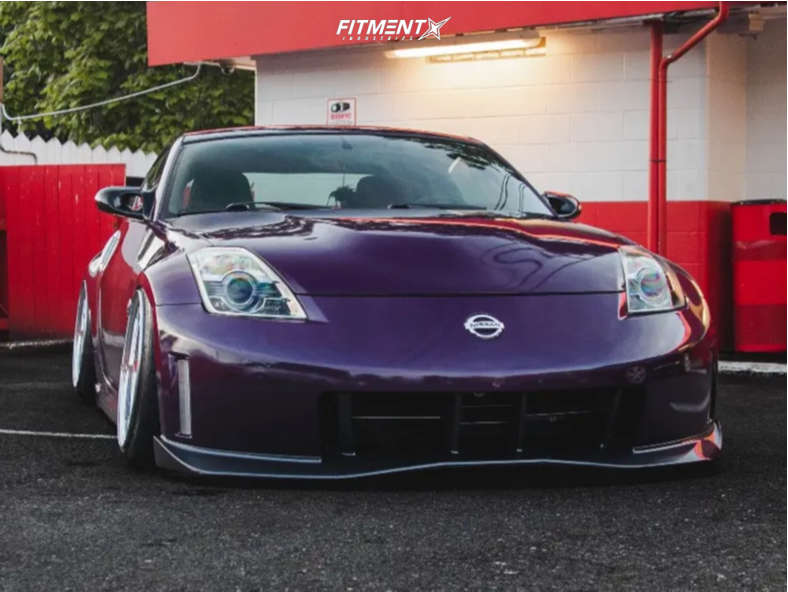 2008 Nissan 350Z Base with 18x10.5 Work Meister S1 3P and Federal ...