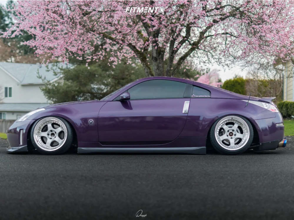 2008 Nissan 350Z Base with 18x10.5 Work Meister S1 3P and Federal ...