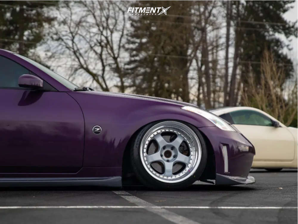 2008 Nissan 350Z Base with 18x10.5 Work Meister S1 3P and Federal ...