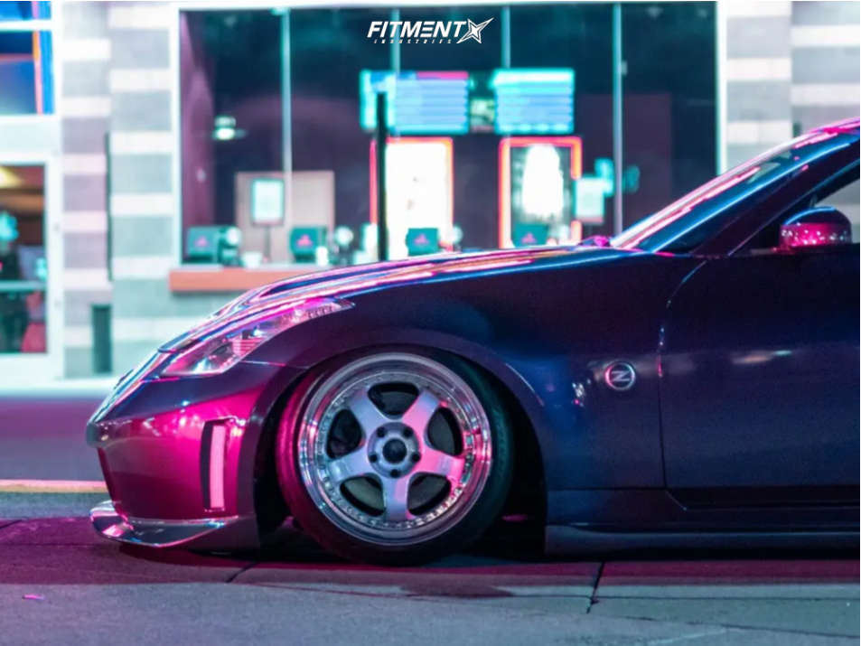 2008 Nissan 350Z Base with 18x10.5 Work Meister S1 3P and Federal ...