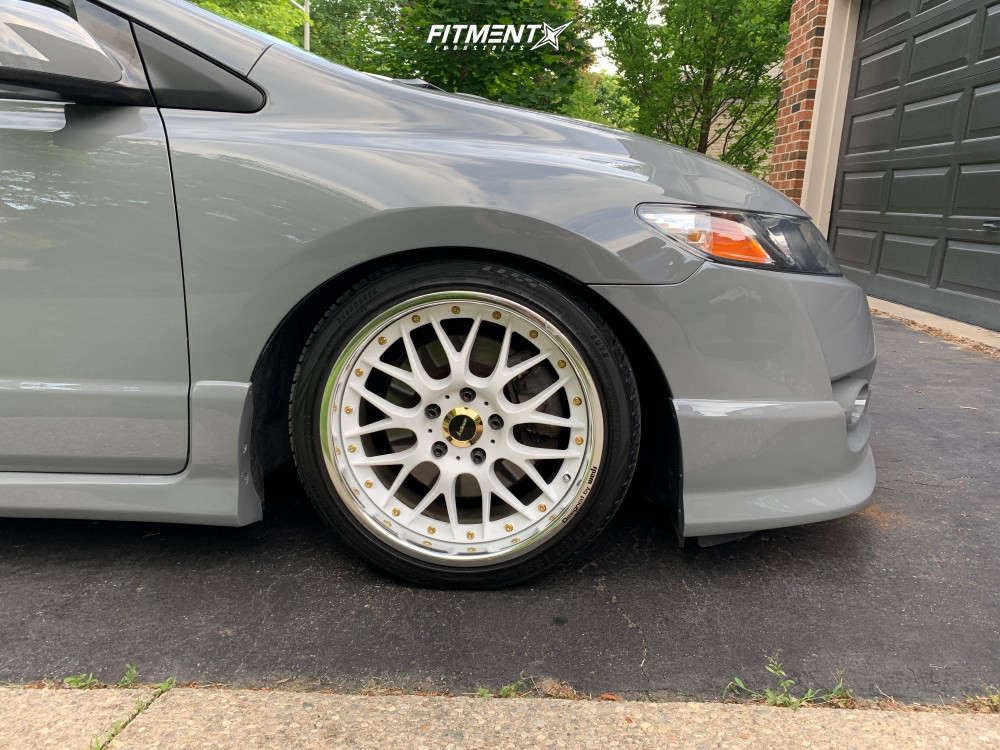 2009 Honda Civic Si with 17x8.5 Weds Erm and Evergreen 215x40 on ...