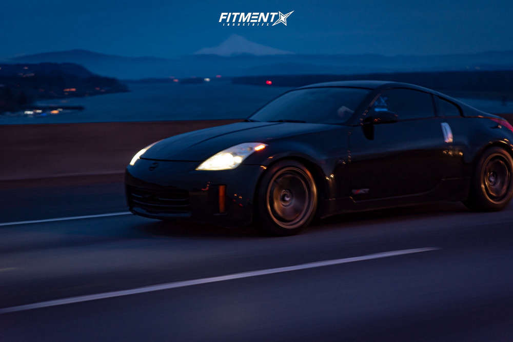 2006 Nissan 350Z Touring with 18x9.5 AVID1 AV6 and Nankang 245x40 on ...