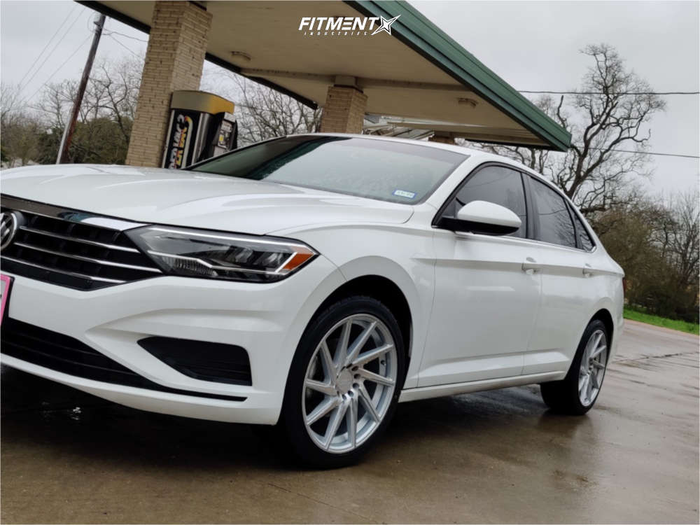 2019 Volkswagen Jetta S with 18x8.5 F1R F29 and Nitto 235x45 on Stock ...