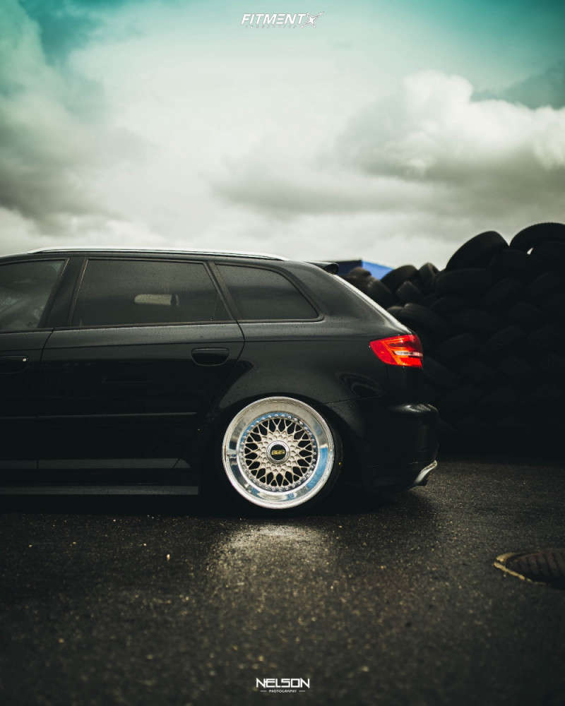 2010 Audi S3 Base with 18x9.5 BBS Rs and Nankang 195x35 on Air Suspension | 935660 | Fitment ...